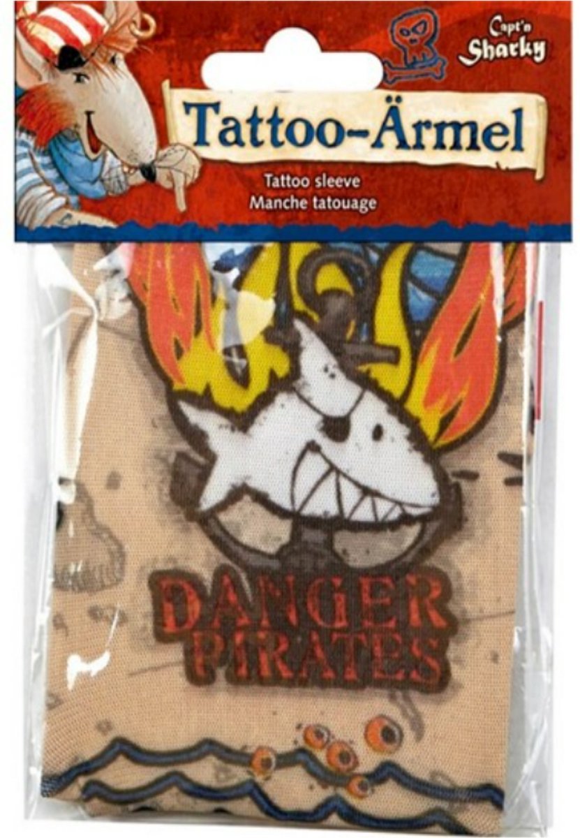 Tattoo Sleeve - Fake tattoo - nep tattoo - sleeve - piraten - piraat ...