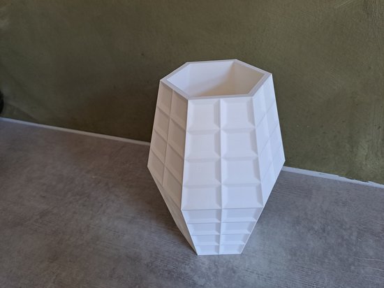 Design vaas 2.0 -- RI Design -- Wit-- 3D geprint -- Waterdicht -- Uniek ...