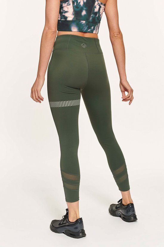 Active Panther Legging Mandy UNI Mesh Army green, Dames Legging met Hoge Taille voor... | bol