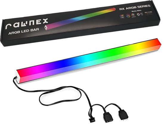 ARGB LED Light Rainbow Bar 5V/3PIN Gaming PC Bar | bol