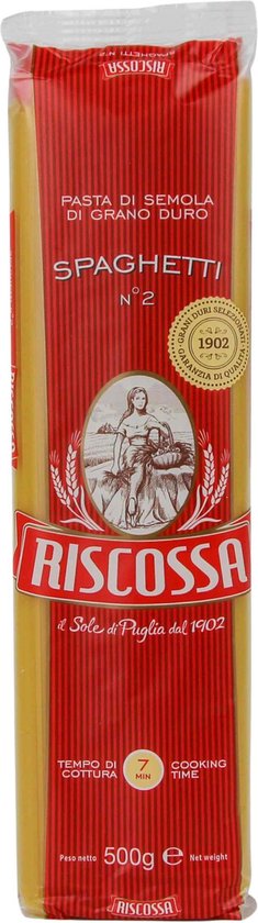 Spaghetti van Riscossa - 10 zakken x 500 gram - Pasta | bol