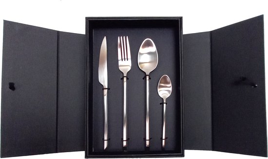 Broste Copenhagen - Sletten bestekset - RVS MAT - 16-delig bestekset ...