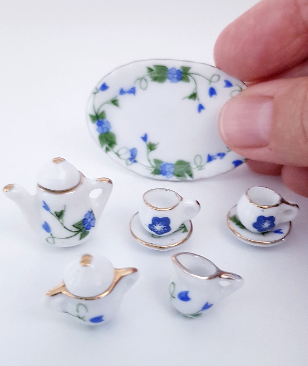 Miniatuur keuken porseleinen serviessetje Schaal 1:24 ...