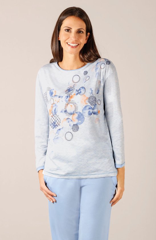 Hajo dames pyjama blue bubbles | bol.com