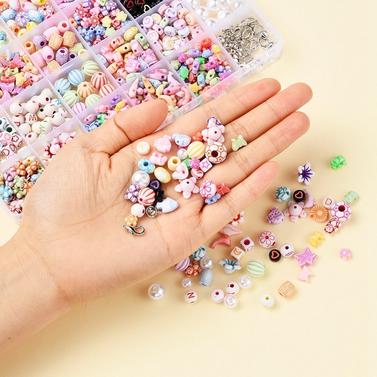 DIY Kinder Kralen Set - Acryl kralen - Sieraden Maken - Parel kralen ...