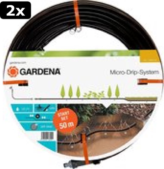 2x GARDENA Micro-Drip-Systeem - Druppelbuis ondergronds 50 m compleet | bol.com