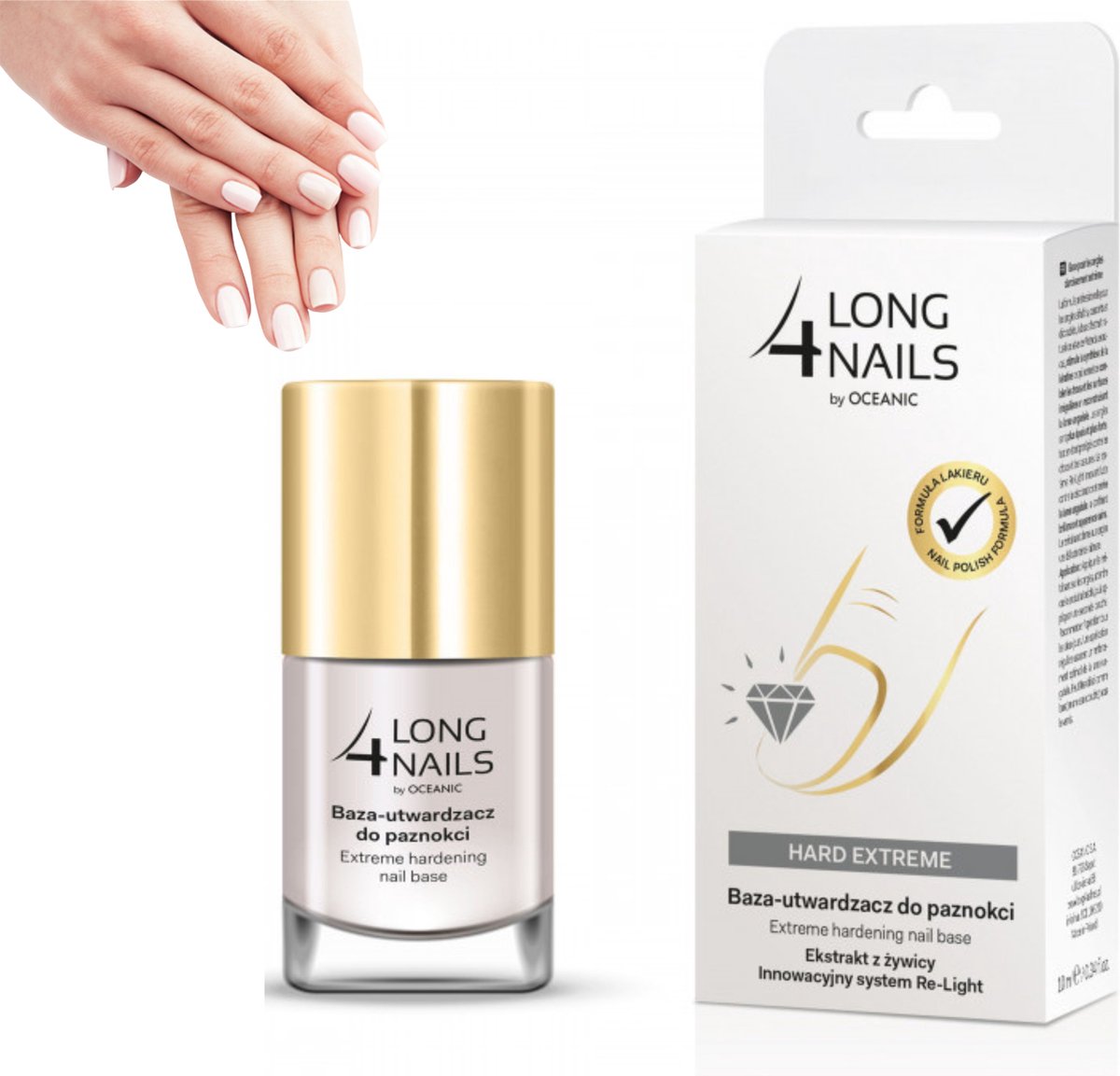 Long 4 Nails Extreme Hardening Nail Base - Basis Verharder voor Nagels ...