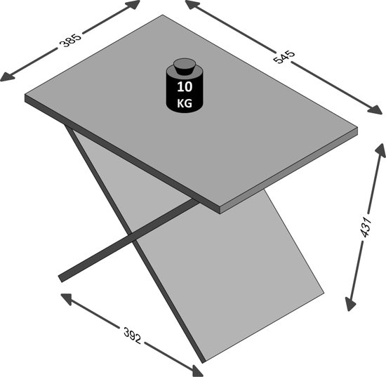 FMD Salontafel wit | bol.com