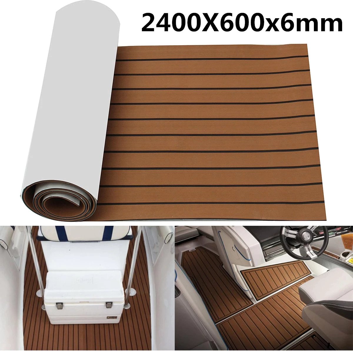 HarmonyLife Zelfklevend boot dek | 240 x 60 Cm | EVA Foam | Marine Boot ...