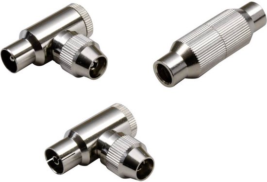 Coax-set Coax-stekker, Coax-bus Schroeven Kabeldiameter: 7.20 mm | bol