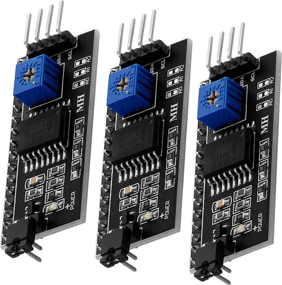 AZDelivery 3 x I2C seriële adapter Board Module Interface per LCD ...
