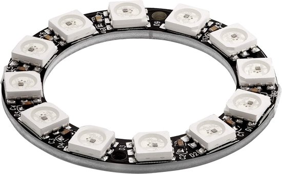 AZDelivery 5V RGB LED Ring WS2812B 12-Bit Neopixel 38mm compatibel met ...