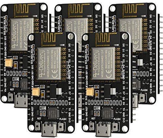 AZDelivery 5 x NodeMCU Amica Modul V2 ESP8266 ESP-12E WIFI Wifi ... AZDelivery 5 x NodeMCU Amica Modul V2 ESP8266 ESP-12E WIFI Wifi ...