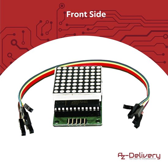 AZDelivery 3 x AZDelivery MAX7219 8x8 1 Dot Matrix MCU LED Display ...