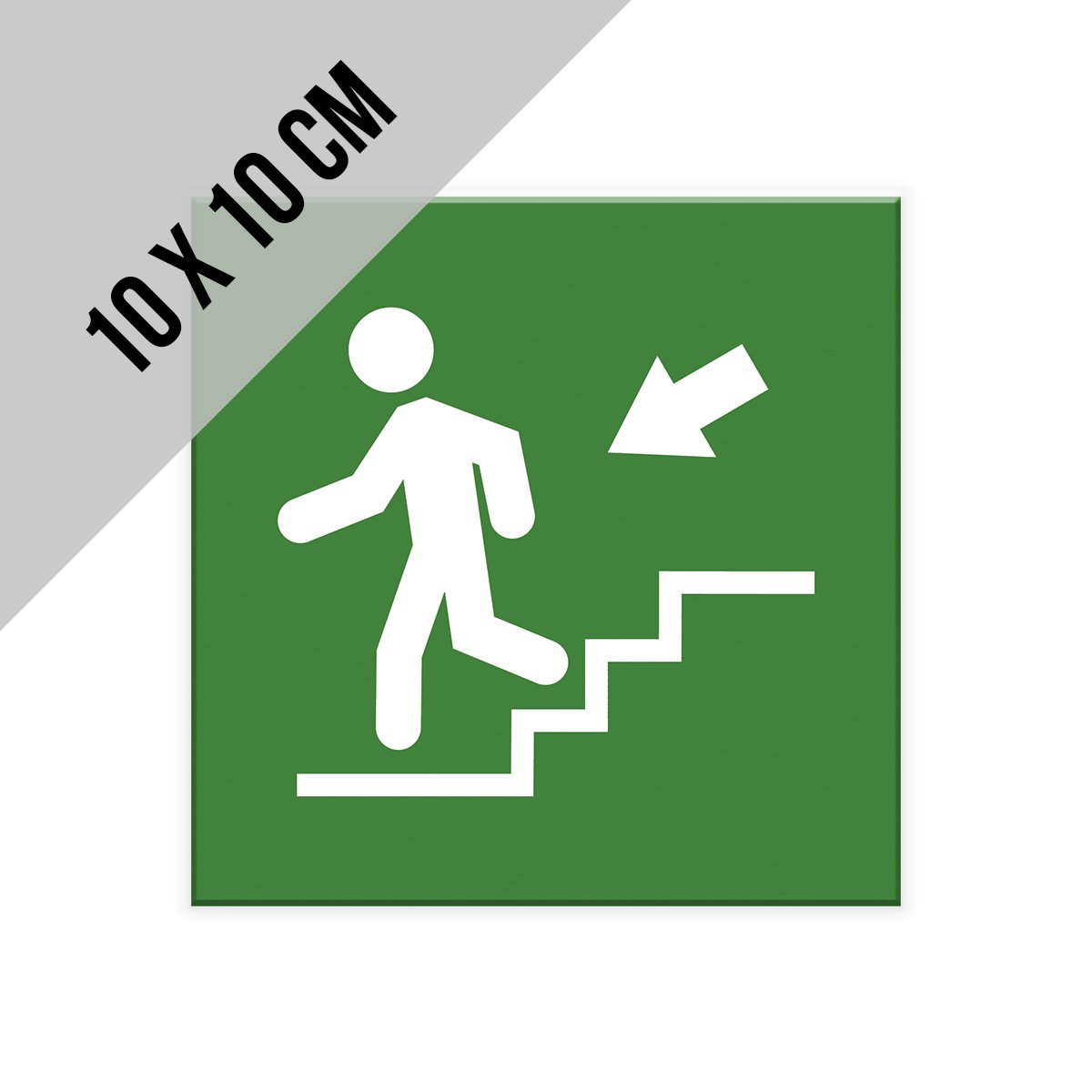 Pictogram Polystyreen | Traphal - Trap naar beneden met pijl | 10 x 10 ...