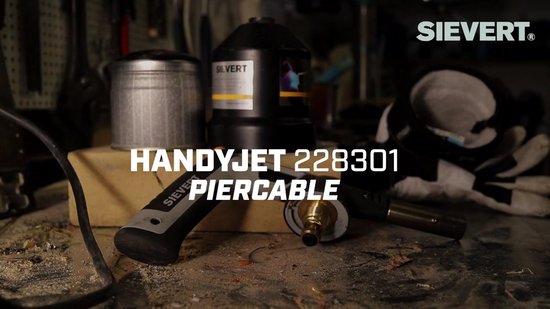 Sievert 2283 HandyJet Gasbrander - met piëzo-ontsteking - incl. 2 gaspatronen | bol
