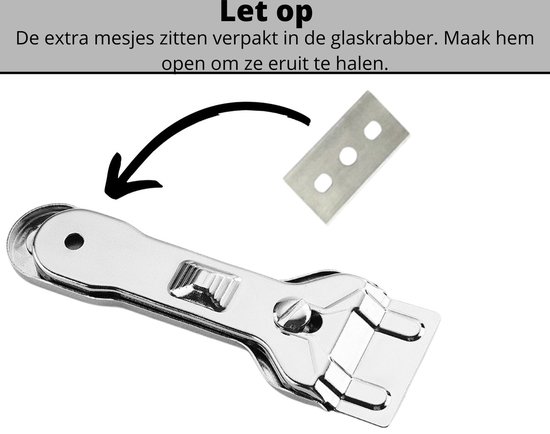 Kookplaat Krabber Schraper Met Extra Mesjes - Keramische Plaat Schraper ...