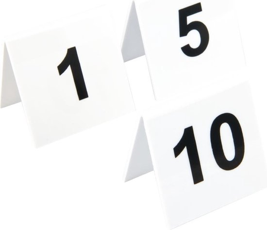 Olympia plastic tafelnummers 1-10 | bol