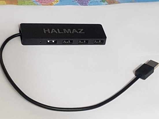 HALMAZ Usb Splitter - Usb Hub - 4 Poort - Usb Hub 3.0 - 2.0 | bol.com
