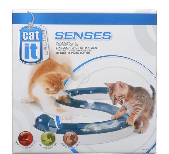 Catit Design Senses Play Circuit speelrail inclusief bal Speelgoed voor ...