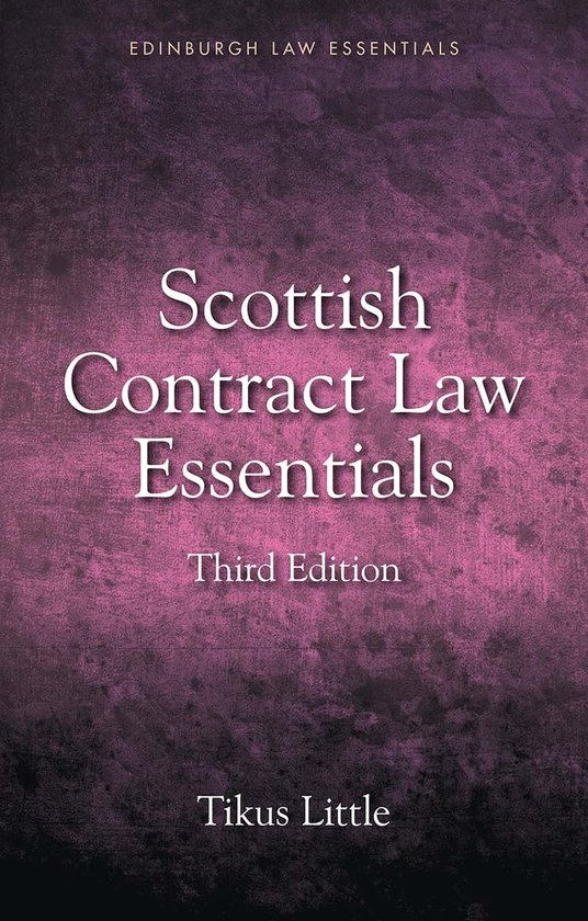 Edinburgh Law Essentials - Scottish Contract Law Essentials (ebook ...