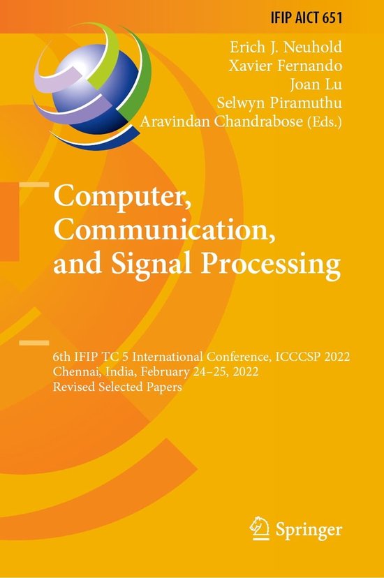 Computer, Communication, and Signal Processing (ebook) | 9783031116339 ...