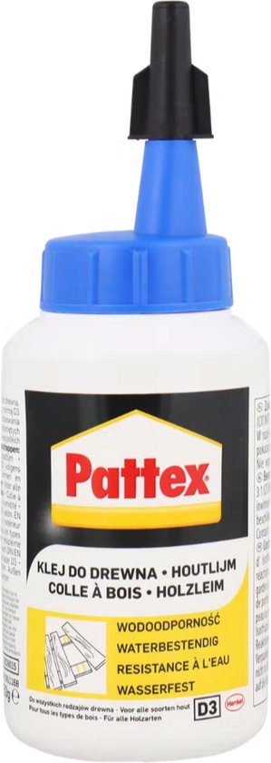Pattex Houtlijm - 250 gram - Houtlijm - Witte houtlijm - Aanbrengen ...