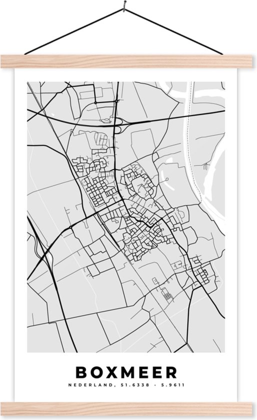Posterhanger incl. Poster - Schoolplaat - Plattegrond - Kaart - Boxmeer ...