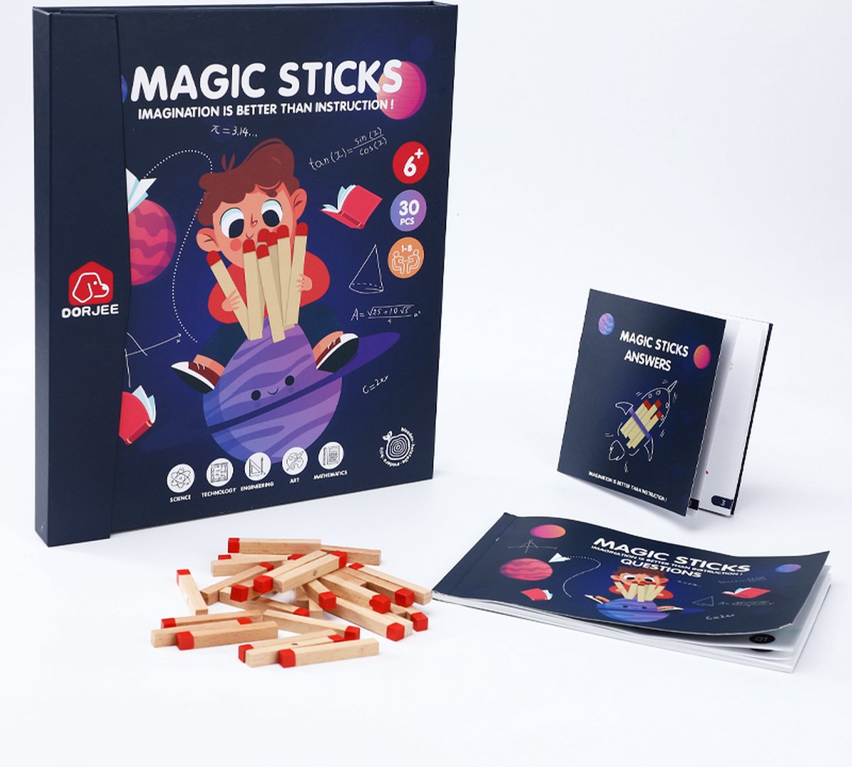 Magic Sticks Puzzels - houten montessori speelgoed | Games | bol.com