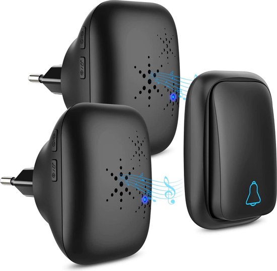 Deurbel - draadloze deurbel met ontvangers – wireless doorbell ...