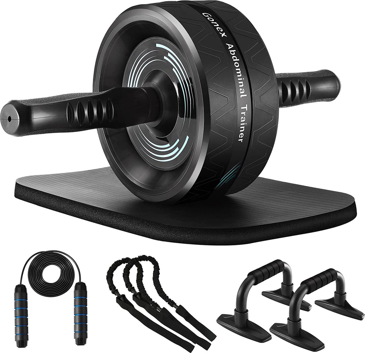 Ab Roller Wheel kit: 7 in 1 - Fitness - Workout - Springtouw - Ab ...