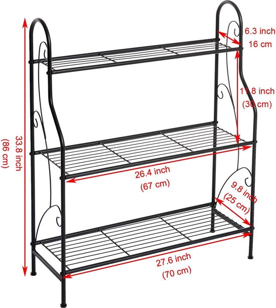 Plant stand - Plantenrek binnen– Plantentafel - Plantstandaard ...