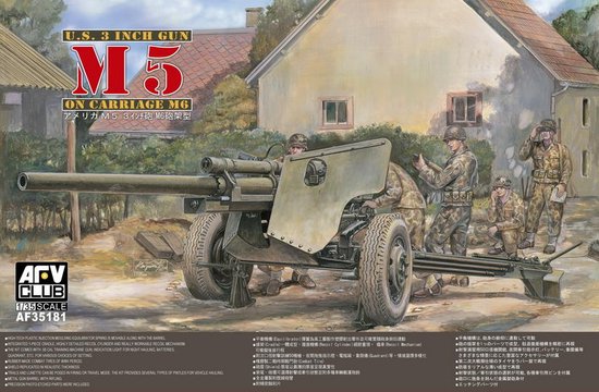 AFV-Club U.S. 3 inch gun M5 on Carriage M6 + Ammo by Mig lijm | bol.com