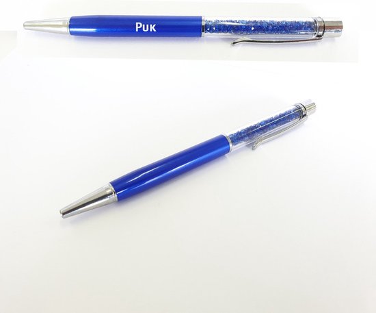 Pen Met Diamantjes En Naam Gravering - Puk | bol