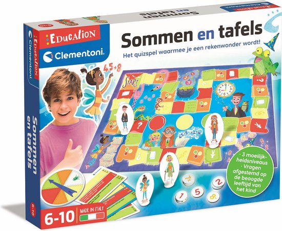 Clementoni Spelend Leren - Sommen en Tafels | Games | bol.com