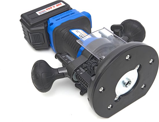 20 Volt 5,0 AH Li-ion Boven freesmachine / Kantenfrees en 2 Li-ion Accu ...