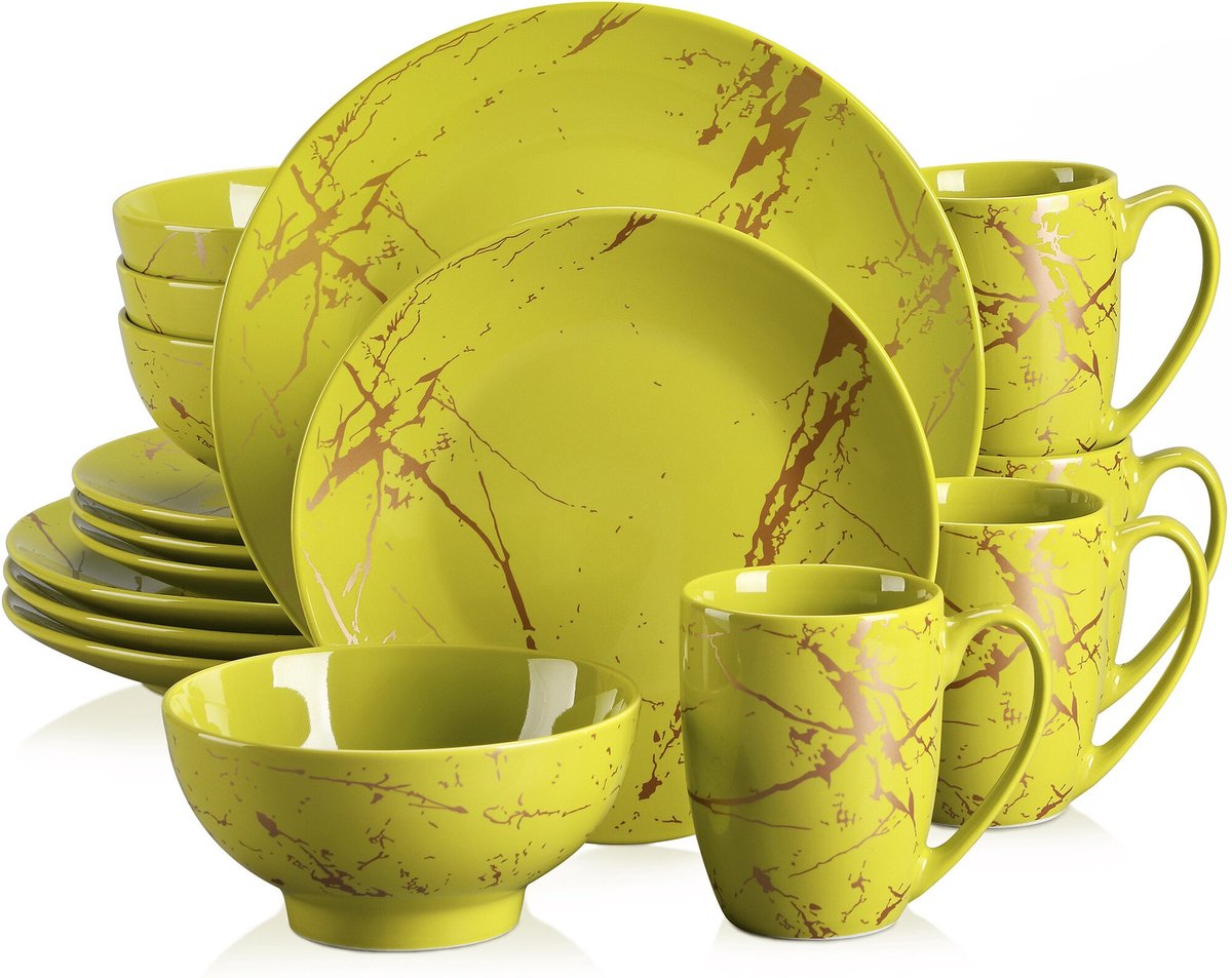 Serviesset - 16 Delig - voor 4 personen - serviesset - Porselein - met ...