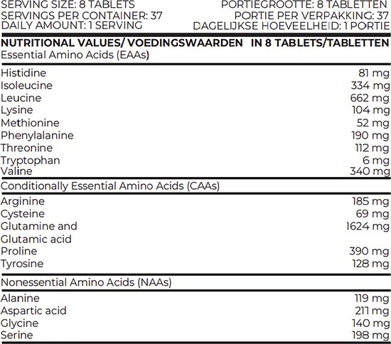 Amino tabletten 300 stuks | bol.com