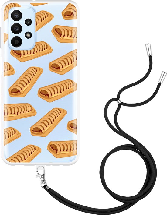 Cazy Hoesje met Koord geschikt voor Samsung Galaxy A23 - Frikandelbroodjes | bol