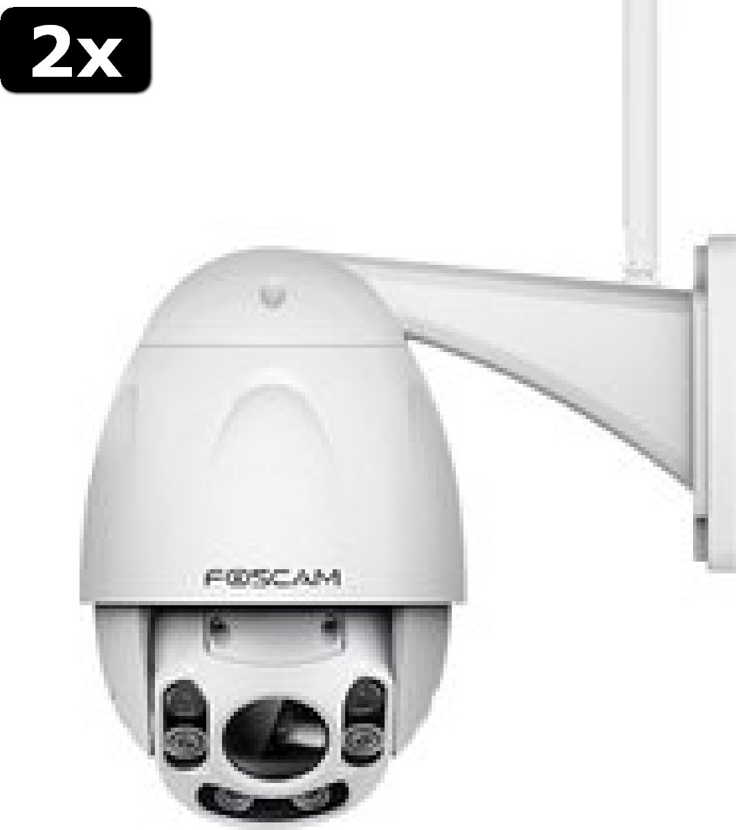 2x Foscam - FI9928P Outdoor 1080P HD PTZ camera 2MP | bol.com