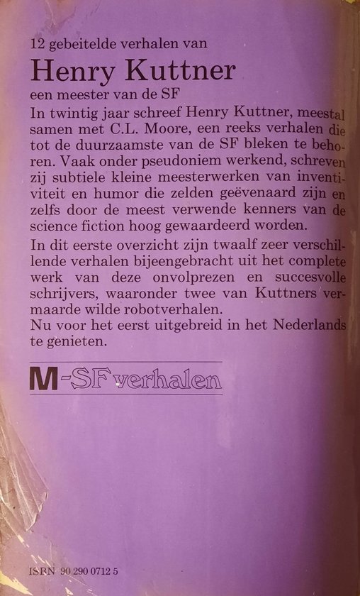 De Trotse Robot en andere SF-Verhalen, Kuttner | 9789029007122 | Boeken ...