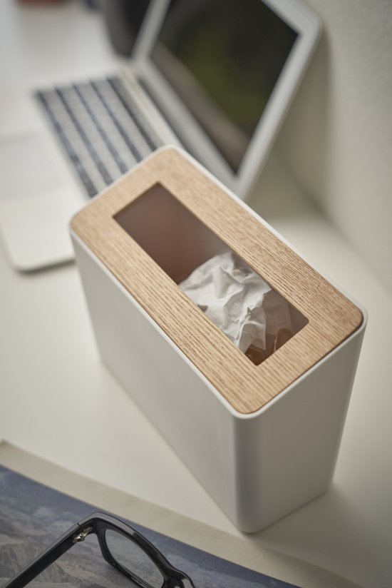 Yamazaki Table Trash Can - Rin - White | bol.com