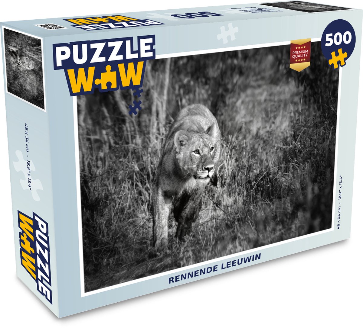 Puzzel Leeuwin - Jacht - Dieren - Legpuzzel - Puzzel 500 stukjes | bol.com