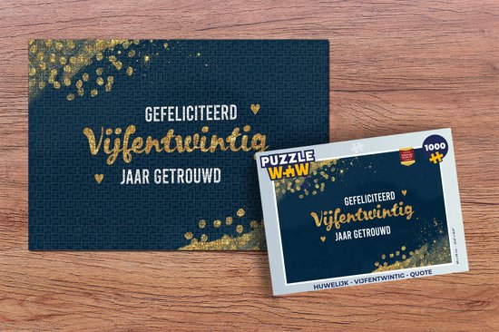 Puzzel Gefeliciteerd vijfentwintig jaar getrouwd - Quotes - Spreuken ...