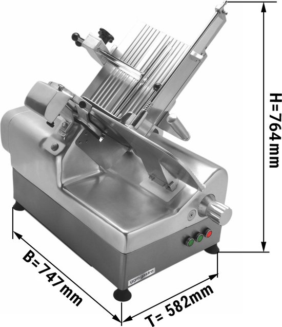 Automatische snijmachine - 370 Watt - Mes: Ø 320 mm | GGM Gastro | bol