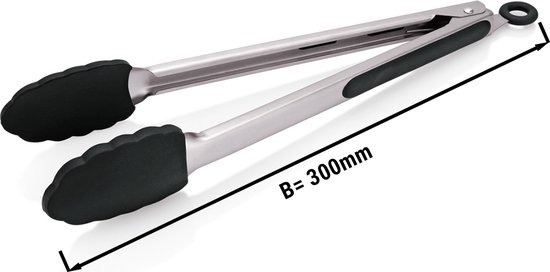 Universele tang met siliconen kop- Lengte : 30 cm | GGM Gastro | bol.com