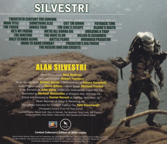 Predator (Original Soundtrack), Alan Silvestri | Muziek | bol.com