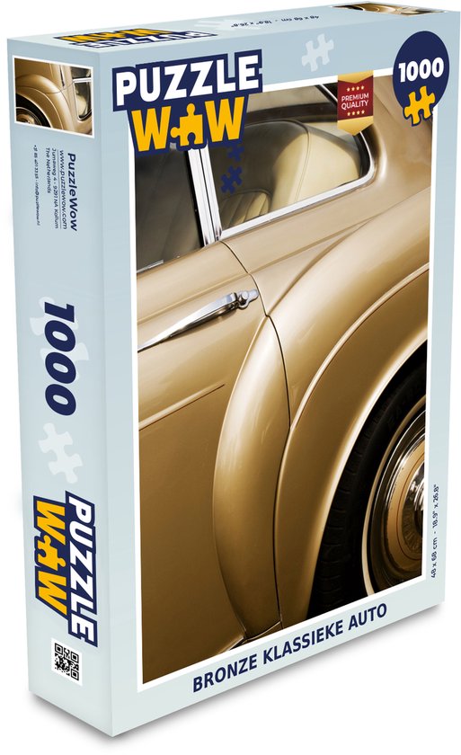 Puzzel Bronze klassieke auto - Legpuzzel - Puzzel 1000 stukjes ...