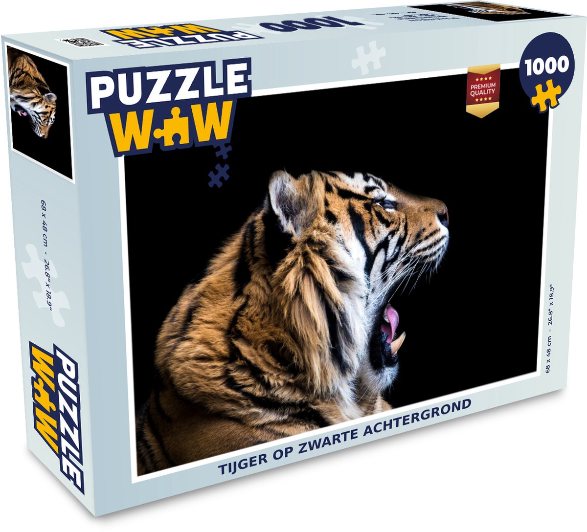 Puzzel Tijger - Dieren - Portret - Legpuzzel - Puzzel 1000 stukjes ...
