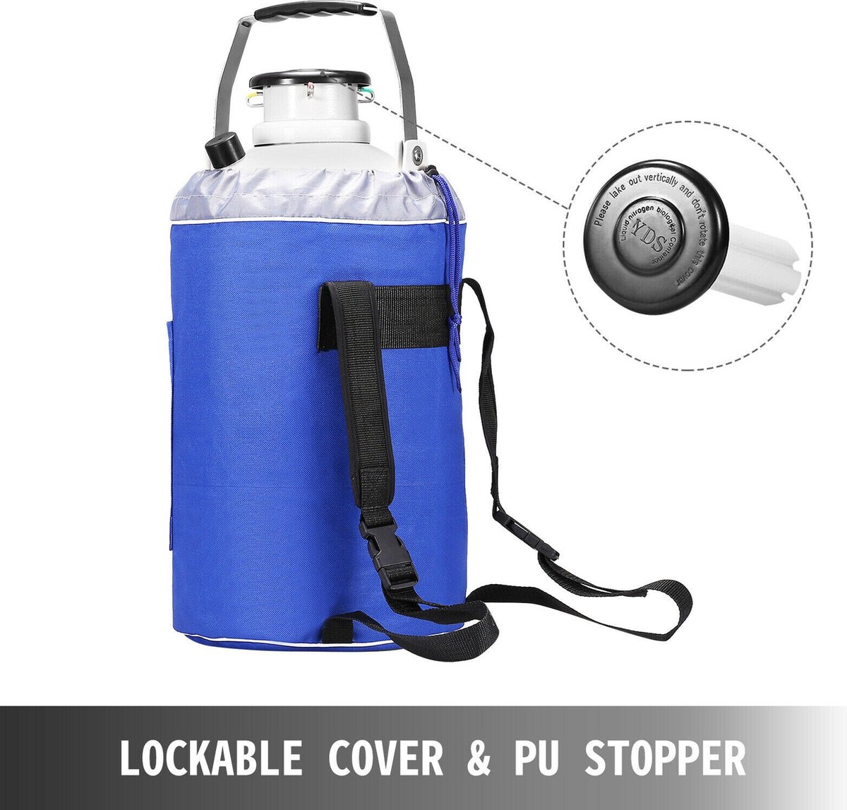 Amenzo - 3L Vloeibare Stikstof Container - Transport - Aluminium ...